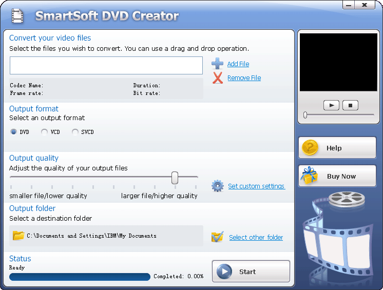 Smart DVD Creator-Create DVD form AVI,VOB,MPEG